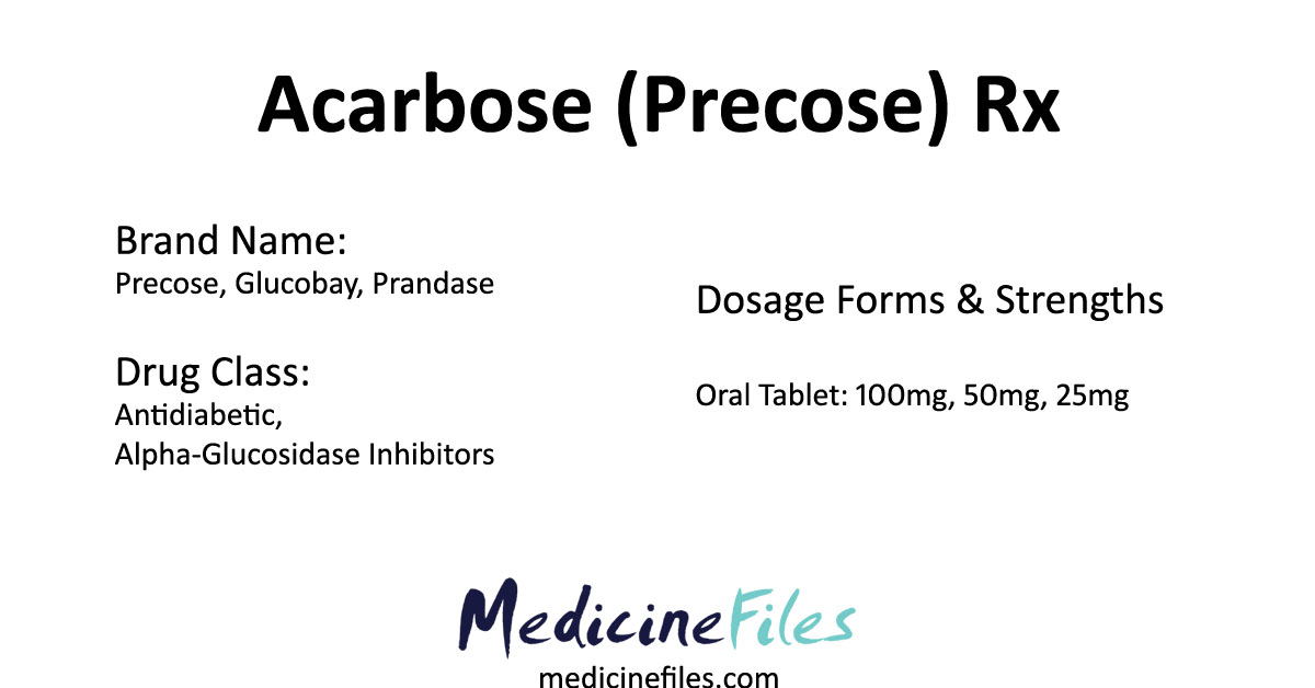 Acarbose : Uses, Side Effects, Dosage | Diabetes Medications ...